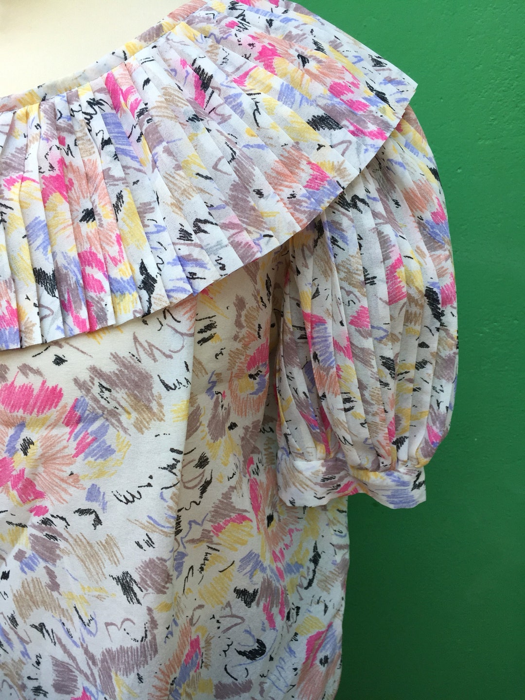 VINTAGE TAILORING Top|80s Top Tailored| Vintage Handmade Top| Handmade ...