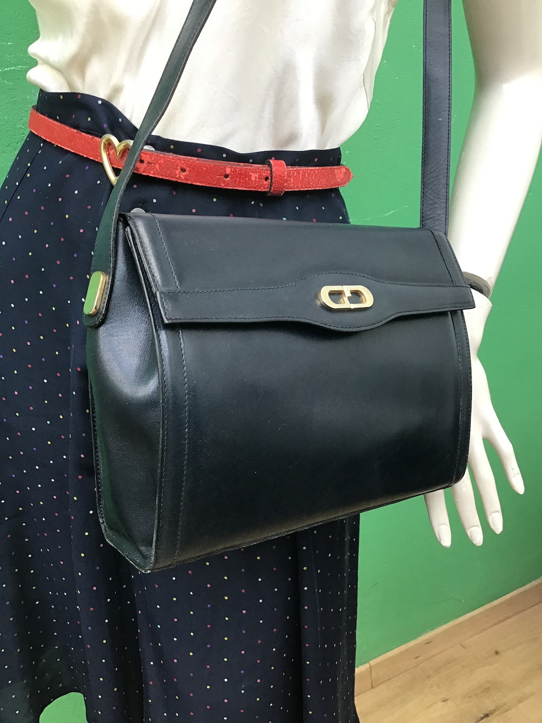 Vintage Leather Shoulderbag | Artigianato Fiorentino - Etsy