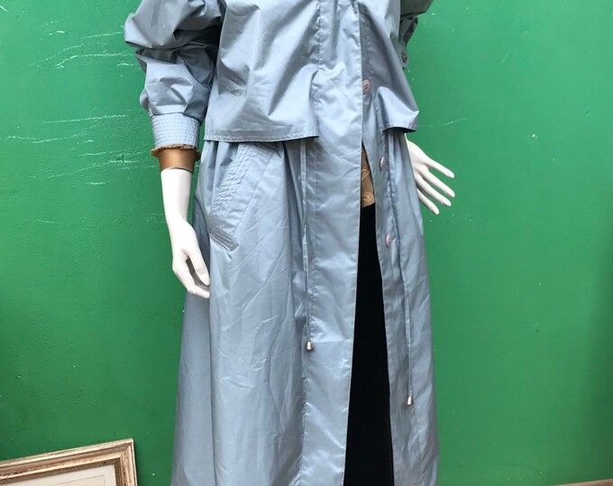 FASHION TECHNICAL Trench|vintage Fashion Trench|light Blue Vintage ...