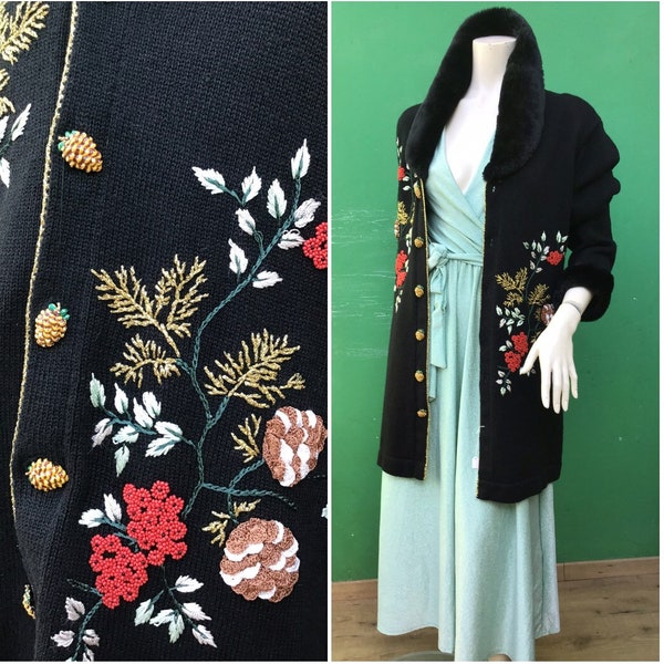Embroidered Coat - Etsy