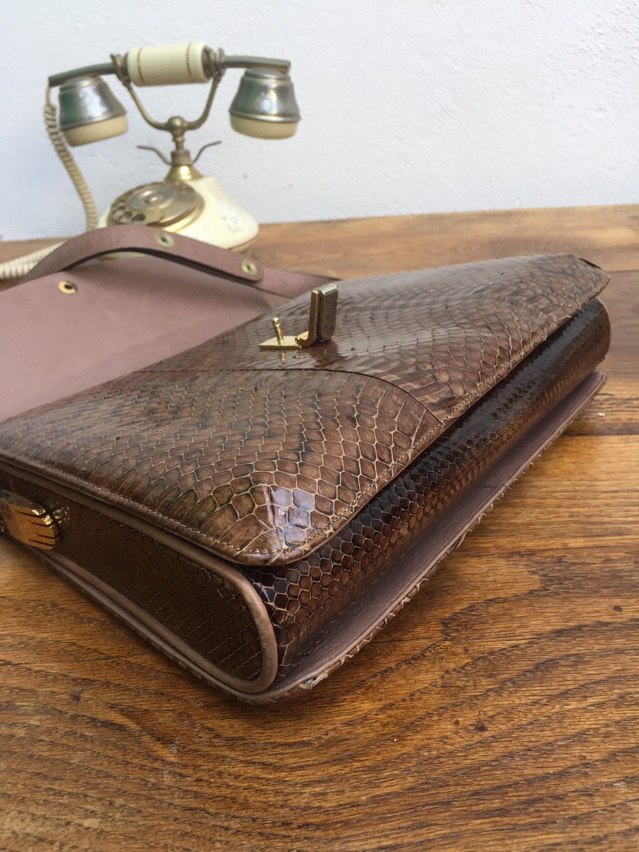 Snake Skin Handmade LUXURY VINTAGE BAG 90s Shoulderbag - Etsy Australia