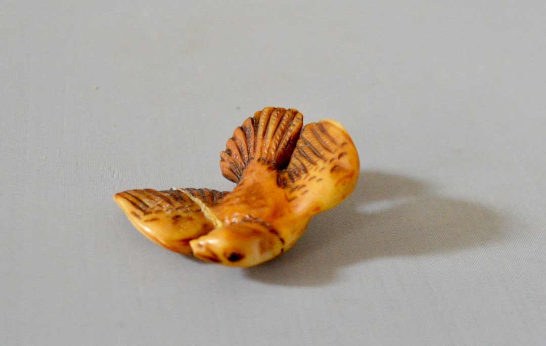 Antique Amber Netsuke - Etsy