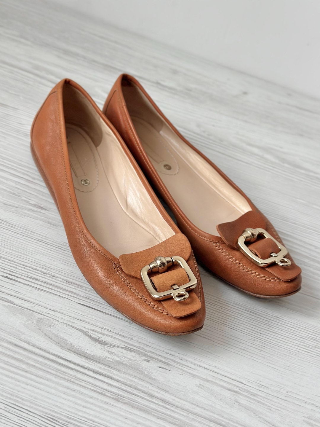 CELINE Ballerinas Ballet Flats Loafers Heel Woman Shoes Genuine Leather ...