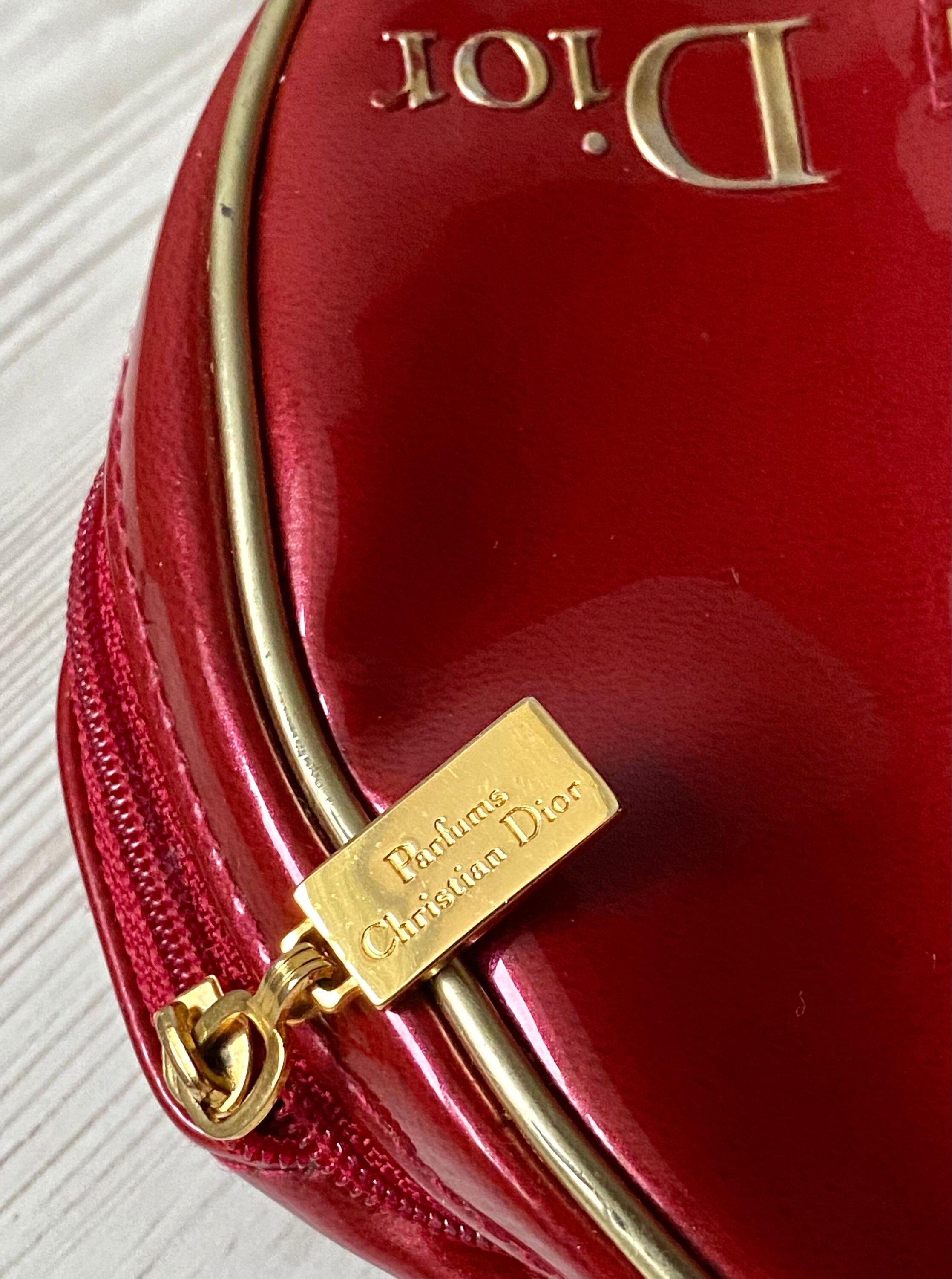 Christian DIOR Parfums Cosmetic Toilet Bag F096175300 Vintage France ...