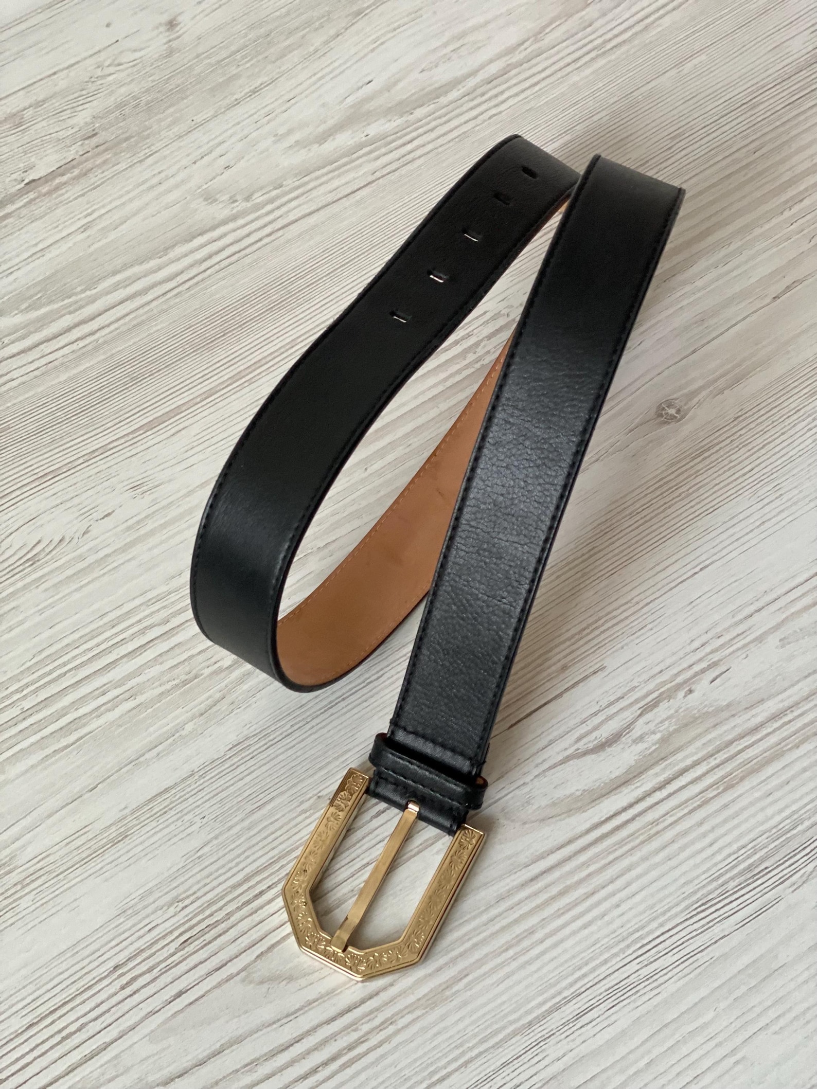 BALLY Classic Belt Genuine Leather Black Color Woman Unisex Man Size 85 ...