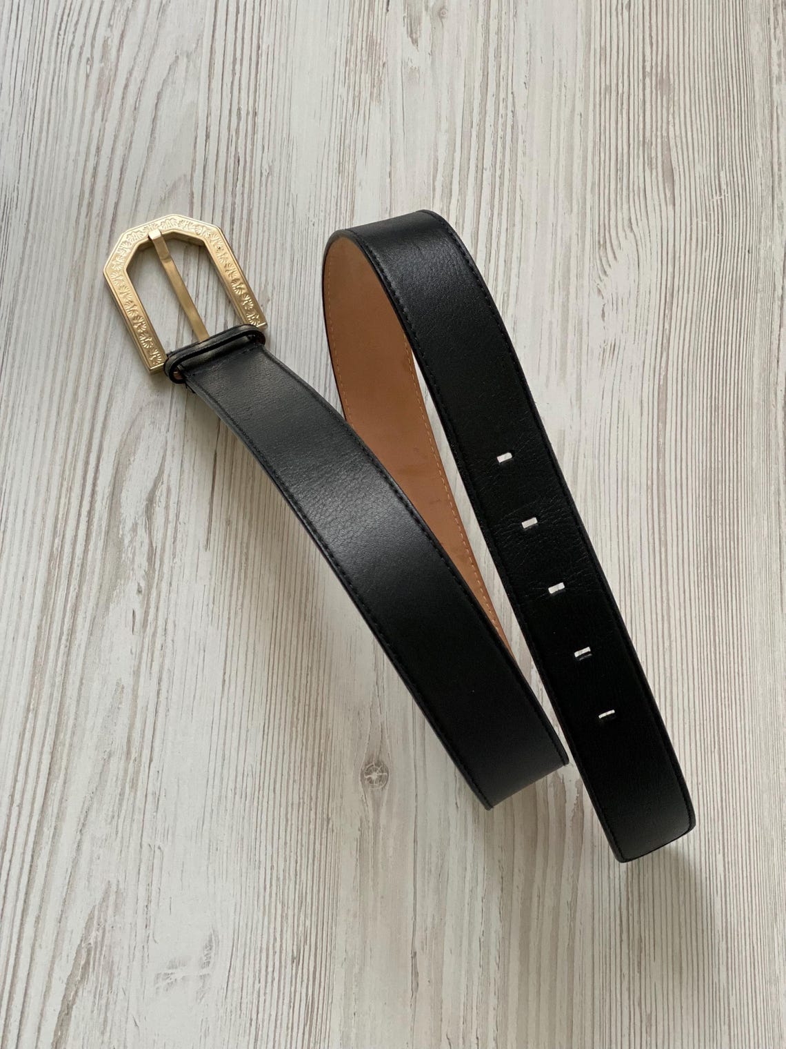 BALLY Classic Belt Genuine Leather Black Color Woman Unisex Man Size 85 ...