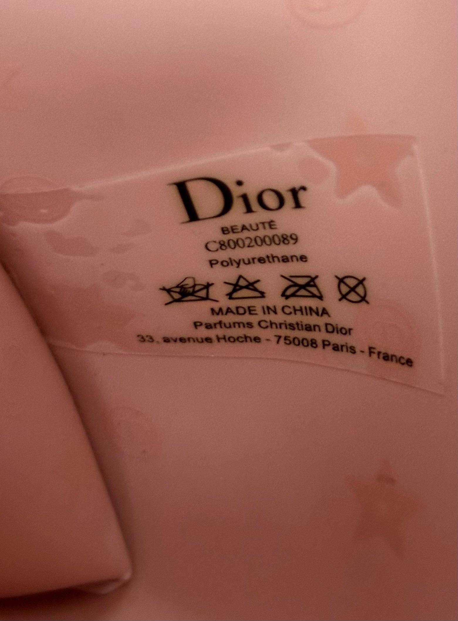 DIOR BEAUTE Cosmetic Toilet Pouch Small Mini Bag 3D Logo France ...