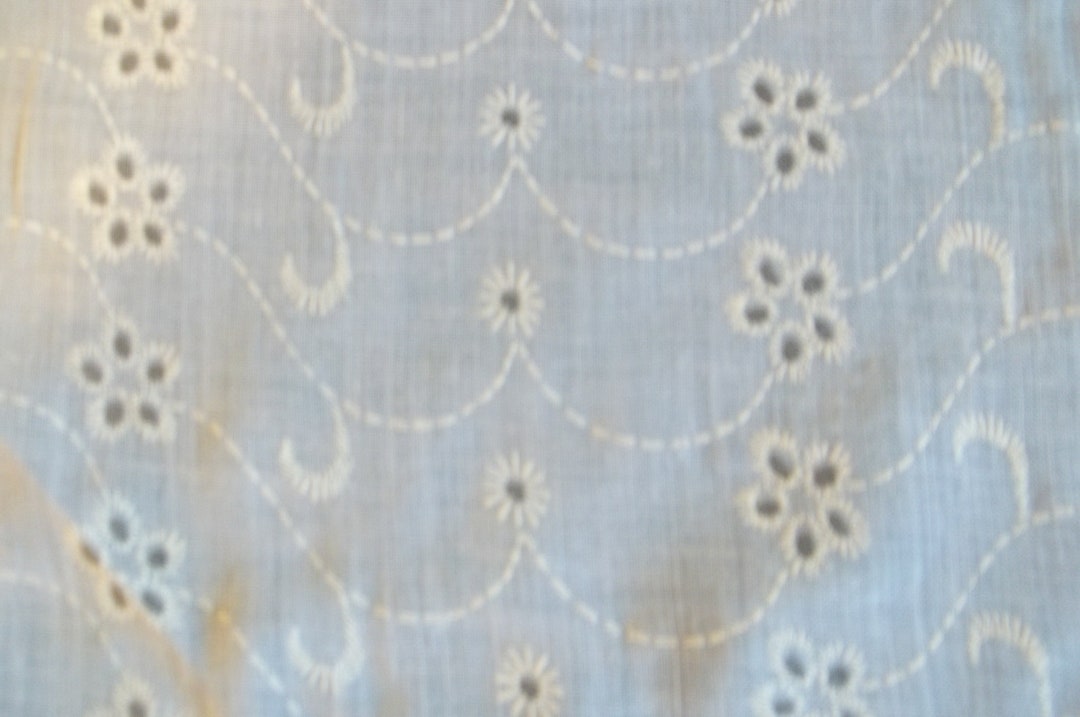 Mock Eyelet Voile Fabric - Pale Blue, or Pale Lavender - Etsy
