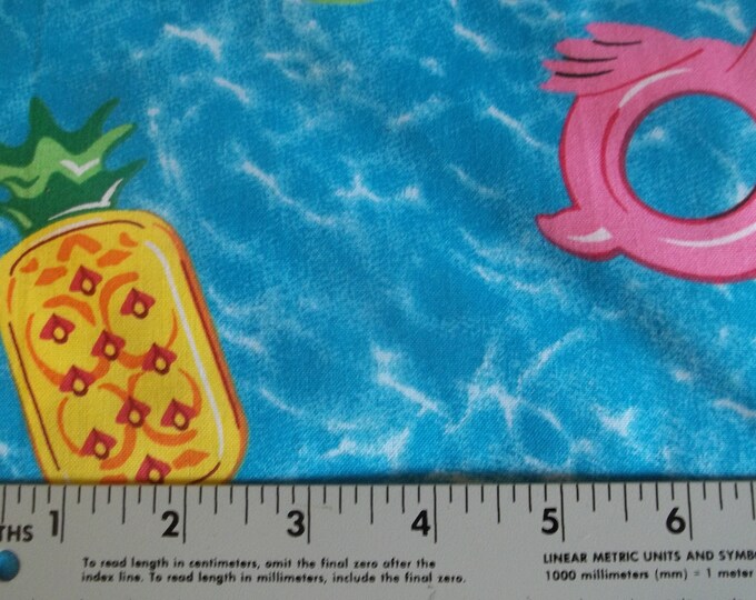 Pool Floats Print Fabric - Etsy