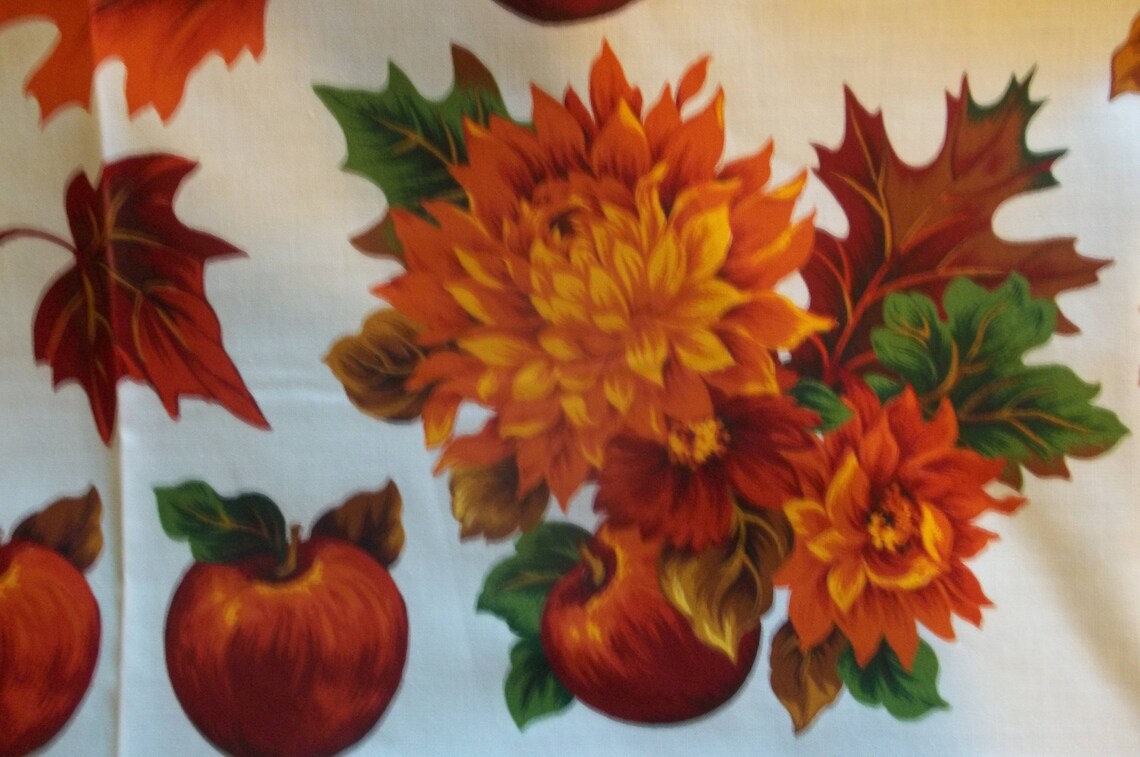 Fall Harvest Appliques Fabric Panel 1/2 Yard | Etsy