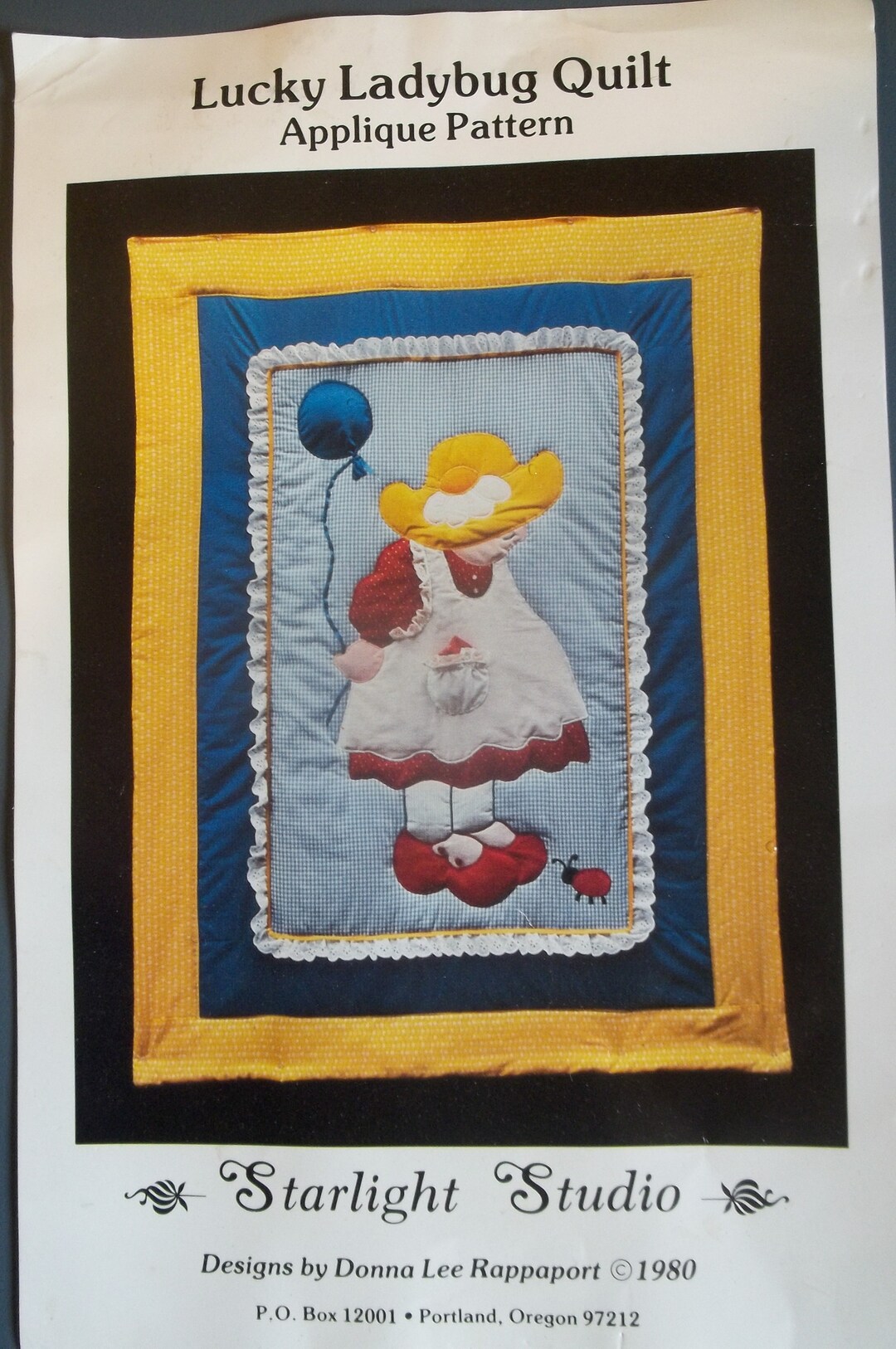 Lucky Ladybug Quilt Applique Pattern - Etsy