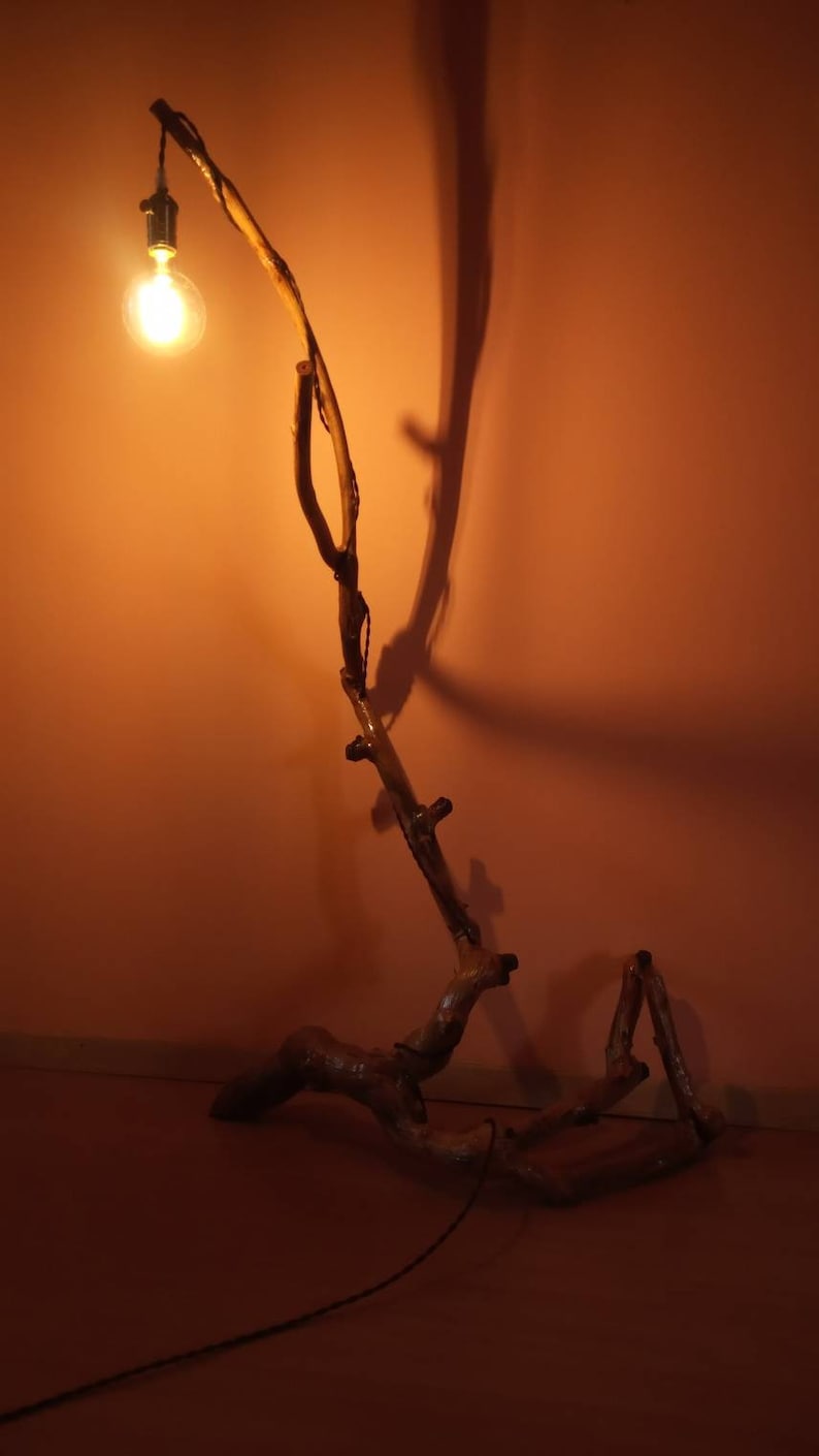 Lampada da terra Lampada rustica Lampada interior | Etsy Italia