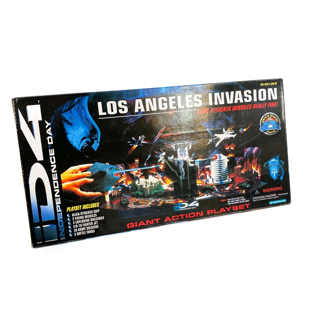 ID4 Independence Day Los Angeles Invasion Playset Trendmasters 1996 NIB ...