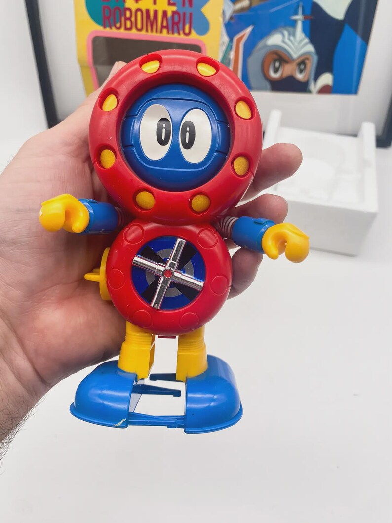Popy Batten Robomaru Wind-up Walking Figure - 1982 Rare Japan Mib - Etsy