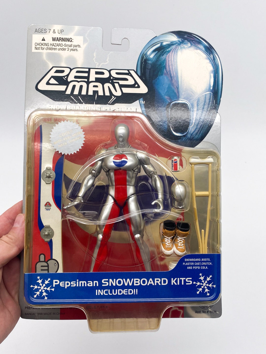 Snowboarding Pepsiman Action Figure Bandai 1998 - Etsy