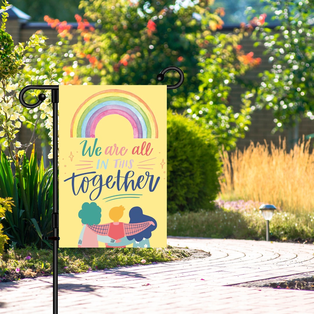 Equality Garden Flag, 'we Are All in This Together' Design, Outdoor ...