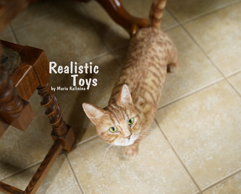 Realistic life-size cat Replica cats plush Realistic stuffed | Etsy