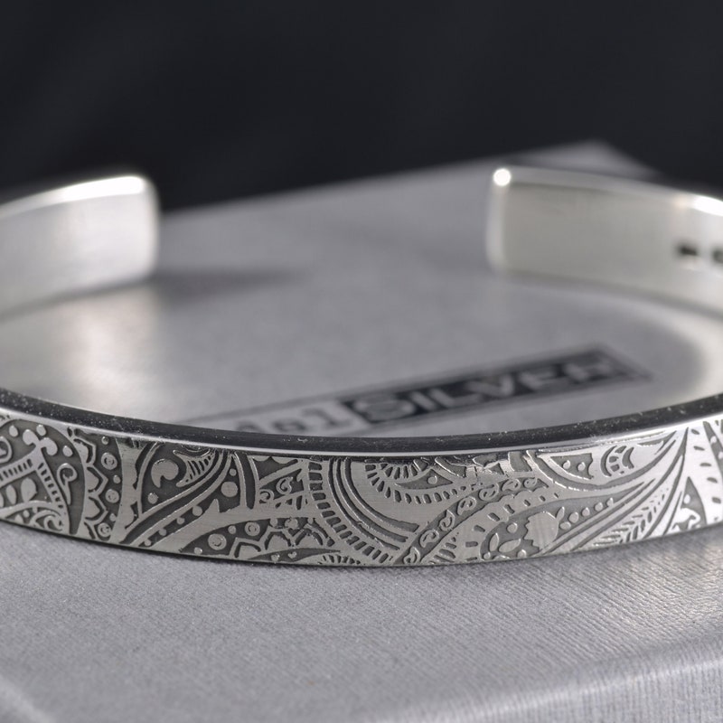 Mens Silver Cuff - Etsy