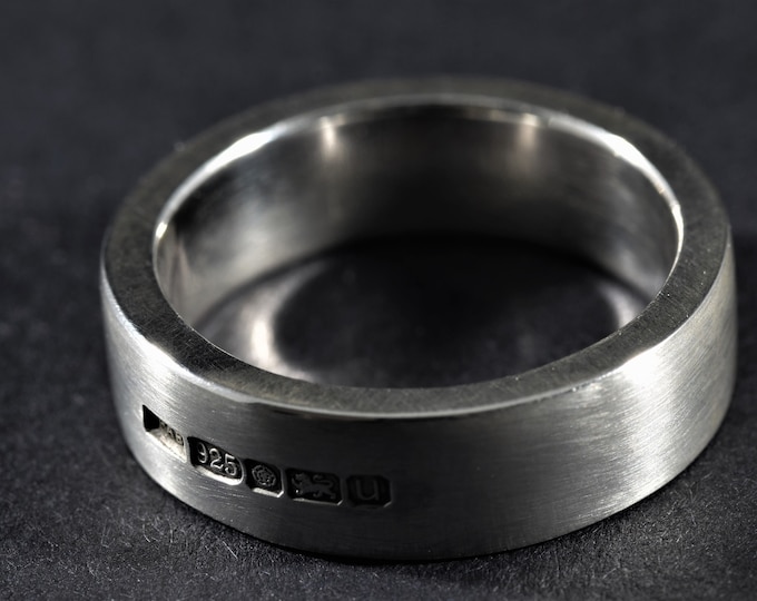 Wide Chunky Hand Forged Iron Ring for Men, Unique Hammered Black Iron ...