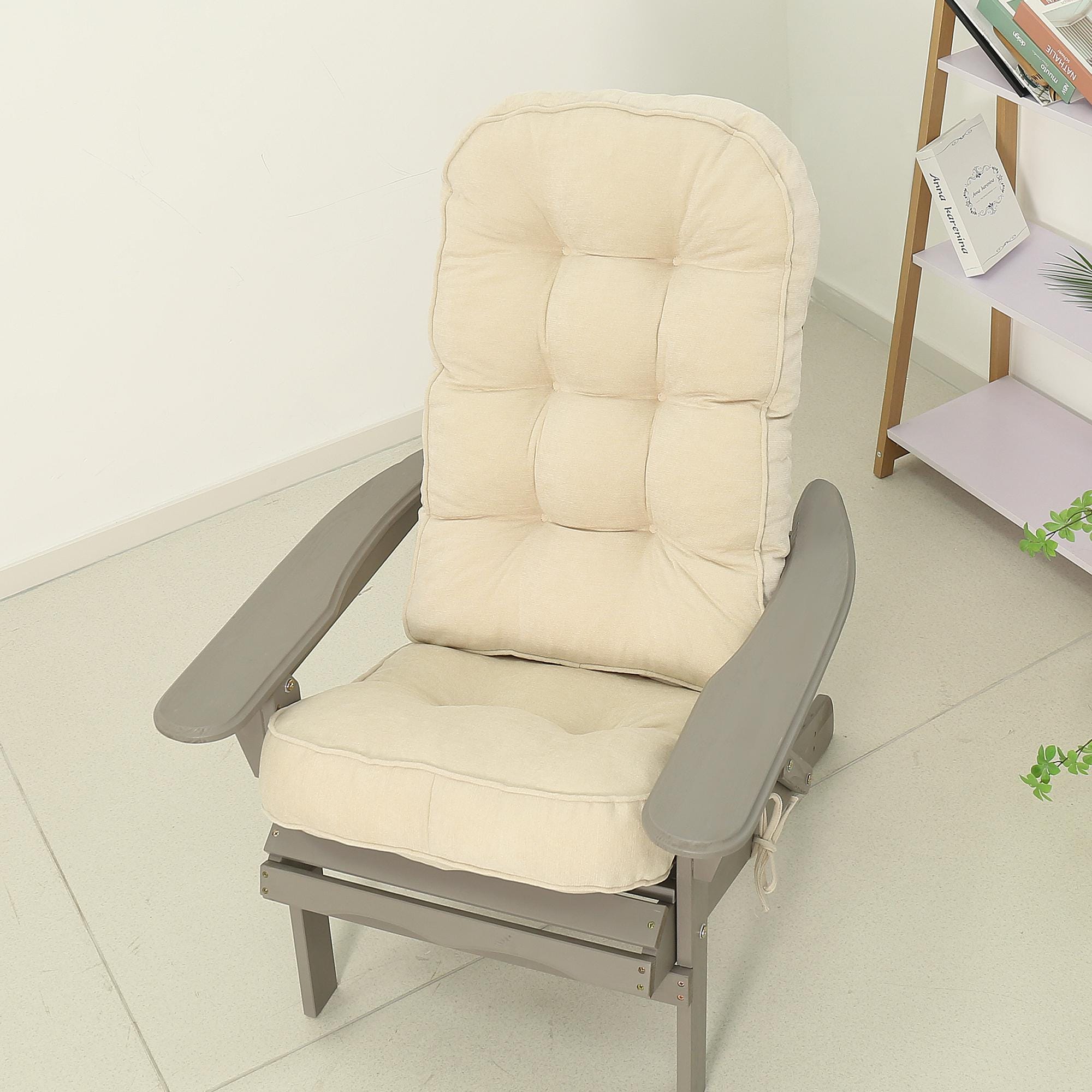 Luxury Rocking Chair Cushion Ergonomic High Back Support | Double Welt ...