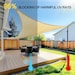 Custom Size Sun Shade 98% UV Block Shade Sail 185GSM Canopy Outdoor ...