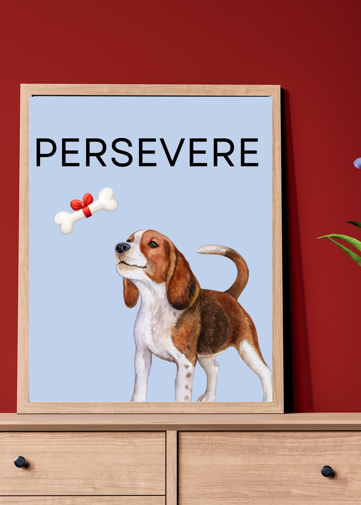 Persevere is an Inspirational Art Print Meant to Sweetly and Simply ...