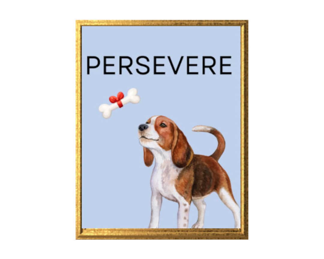 Persevere is an Inspirational Art Print Meant to Sweetly and Simply ...