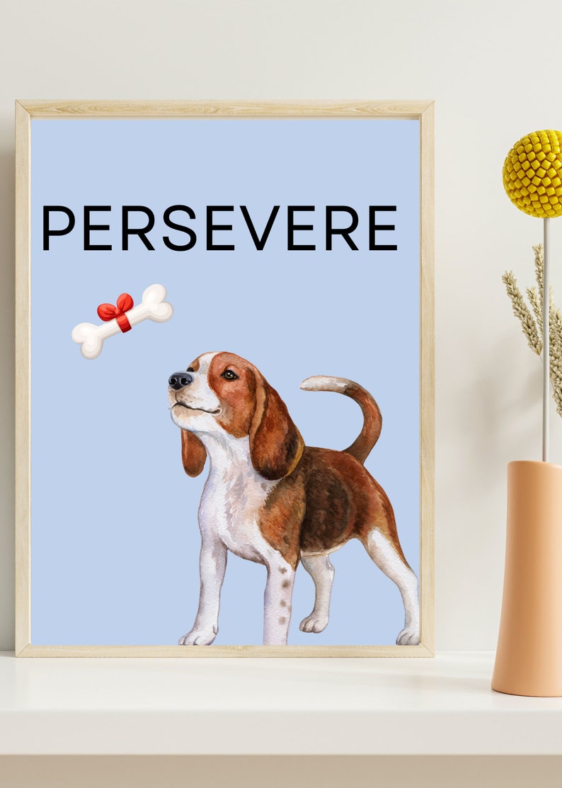 Persevere is an Inspirational Art Print Meant to Sweetly and Simply ...