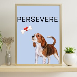 Persevere is an Inspirational Art Print Meant to Sweetly and Simply ...