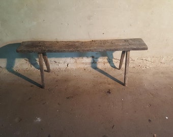 Primitive bench | Etsy