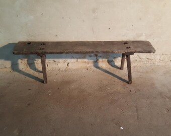 Primitive bench | Etsy