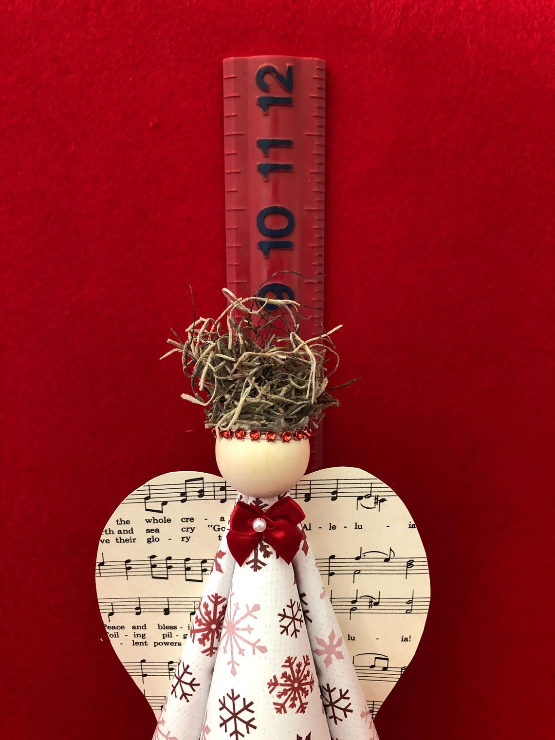 Hymnal Paper Angel – Handmade Christmas Tree Topper - Etsy