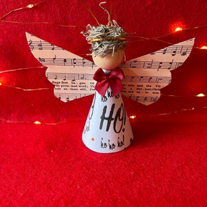 Set of 5 Paper Angel Ornaments - Etsy