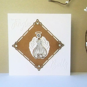 Angel Card for Christmas, Handmade Christmas Quilling Card, Angel's ...