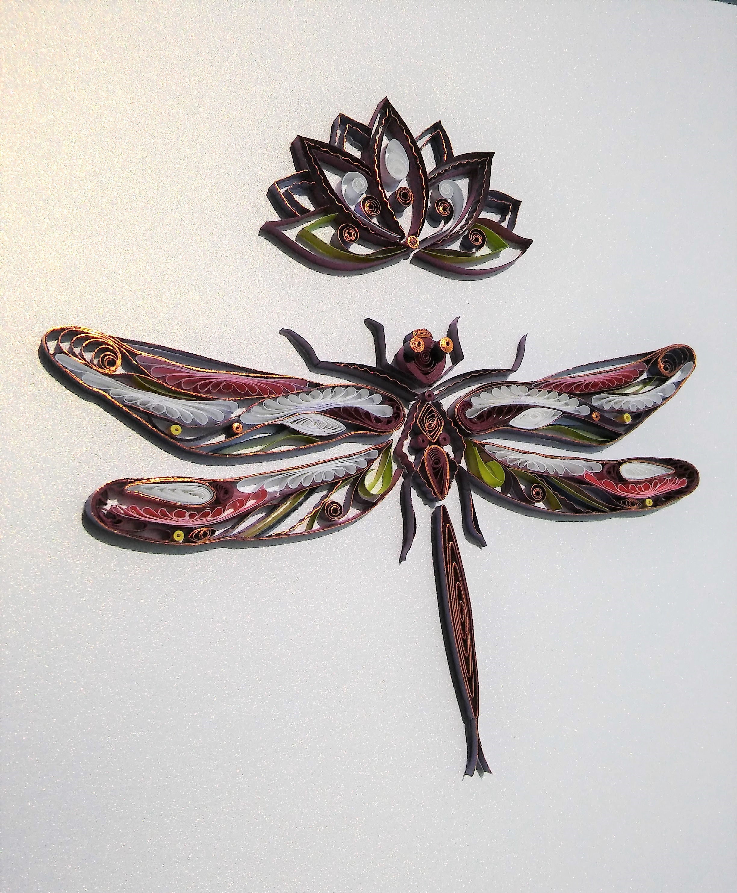 Dragonfly Quilling Art Wall Hanging Dragonfly Decor Wall - Etsy UK
