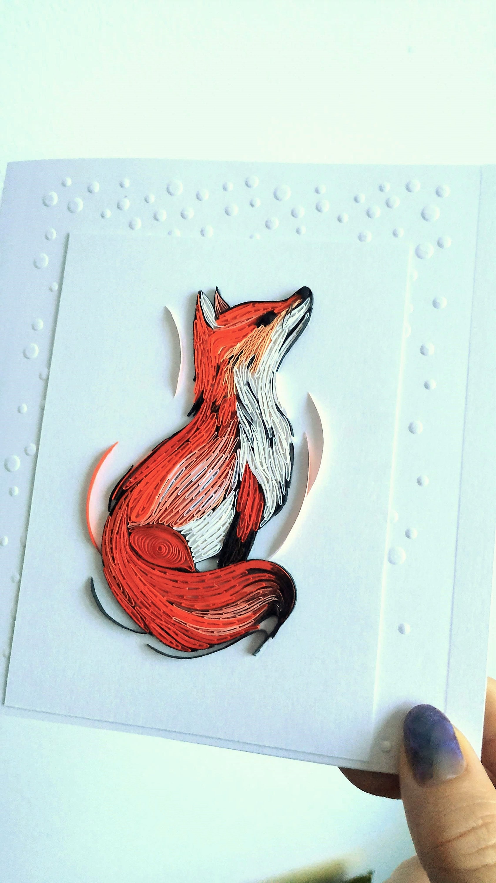 Quilling Fox Art, Paper Fox, Wild Life Small Picture - Etsy