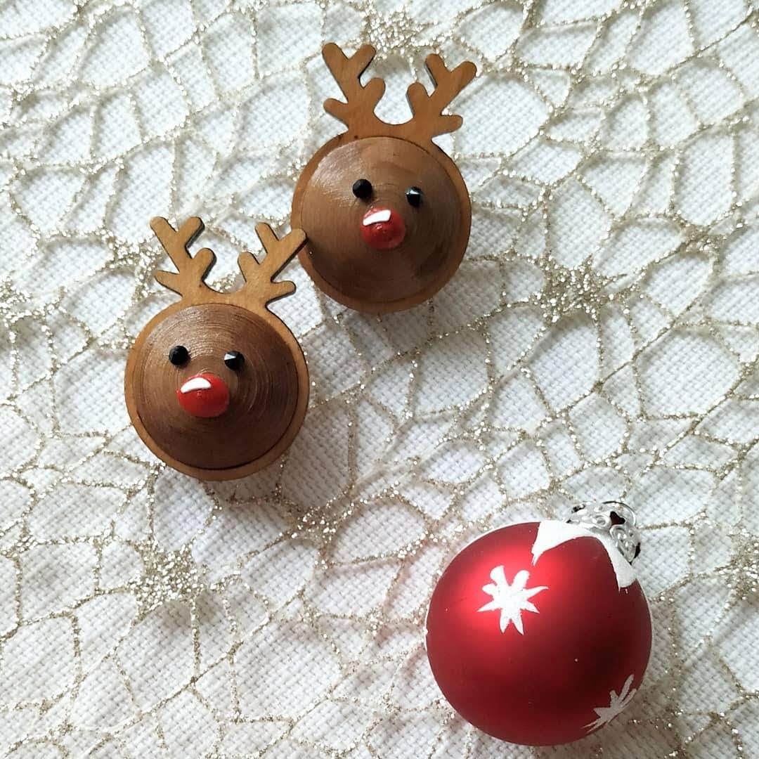 Christmas Reindeer Broach or Magnet Cute Rudolph the - Etsy