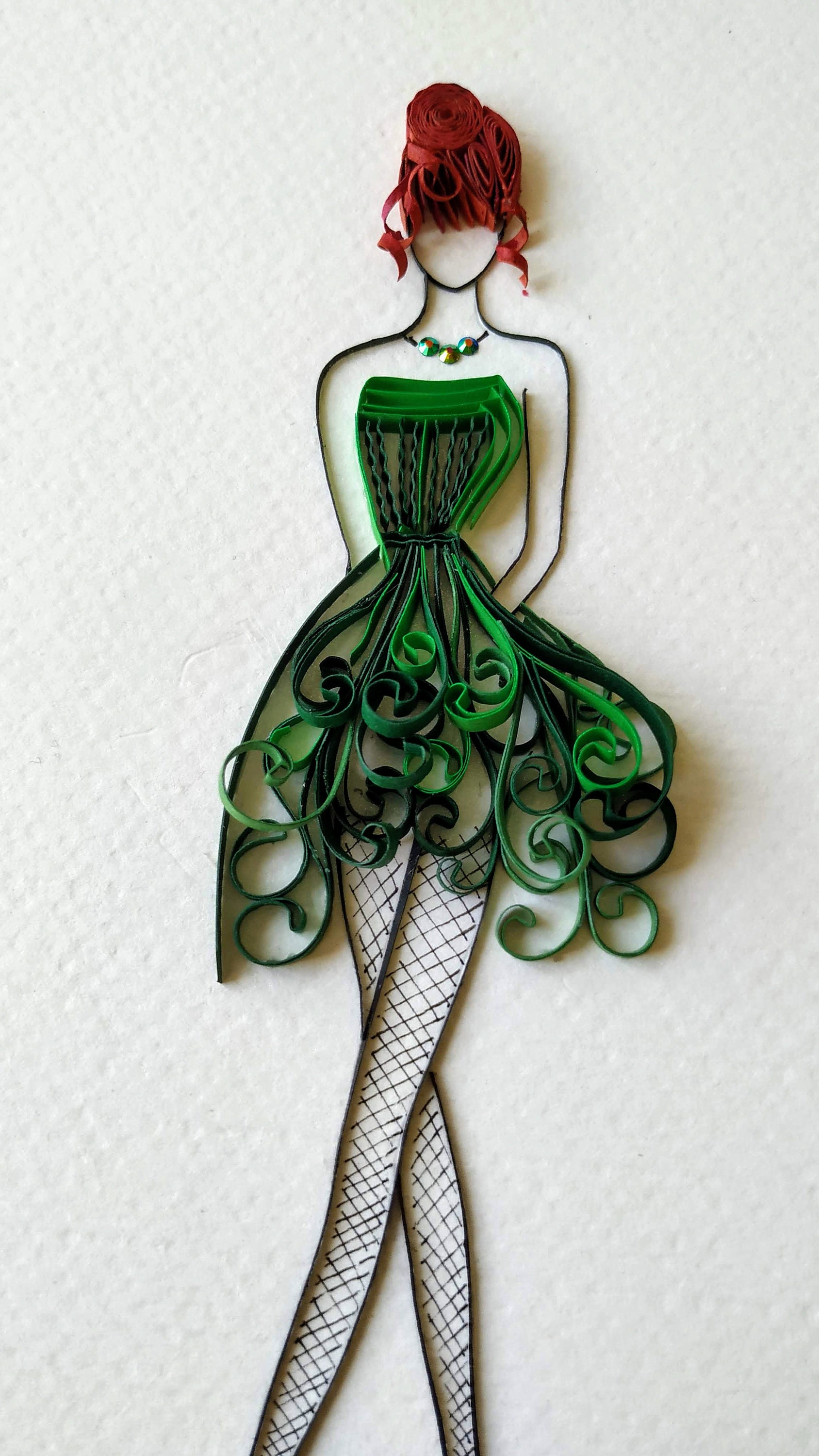 Fashion Elegant Party Dress Wall Decor Woman in Little Dress - Etsy UK