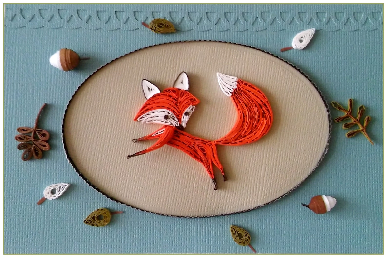 Fox Quilling Cards, Rusty the Fox Quilled Animal, Kids Birthday Card - Etsy
