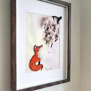 Quilling Fox Art, Paper Fox, Wild Life Small Picture - Etsy