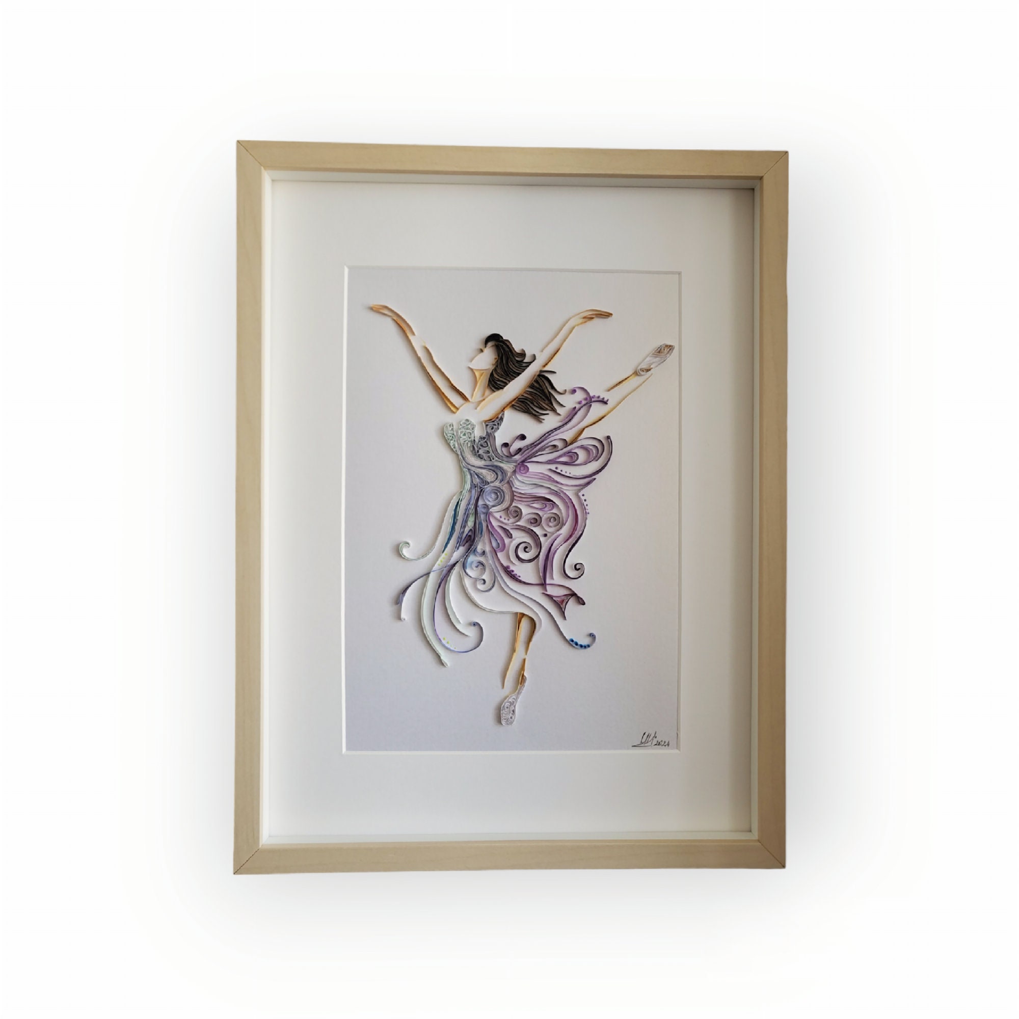 Ballerina Quilling Gift for Dancers and Dance Teachers, Ballet Dancer ...