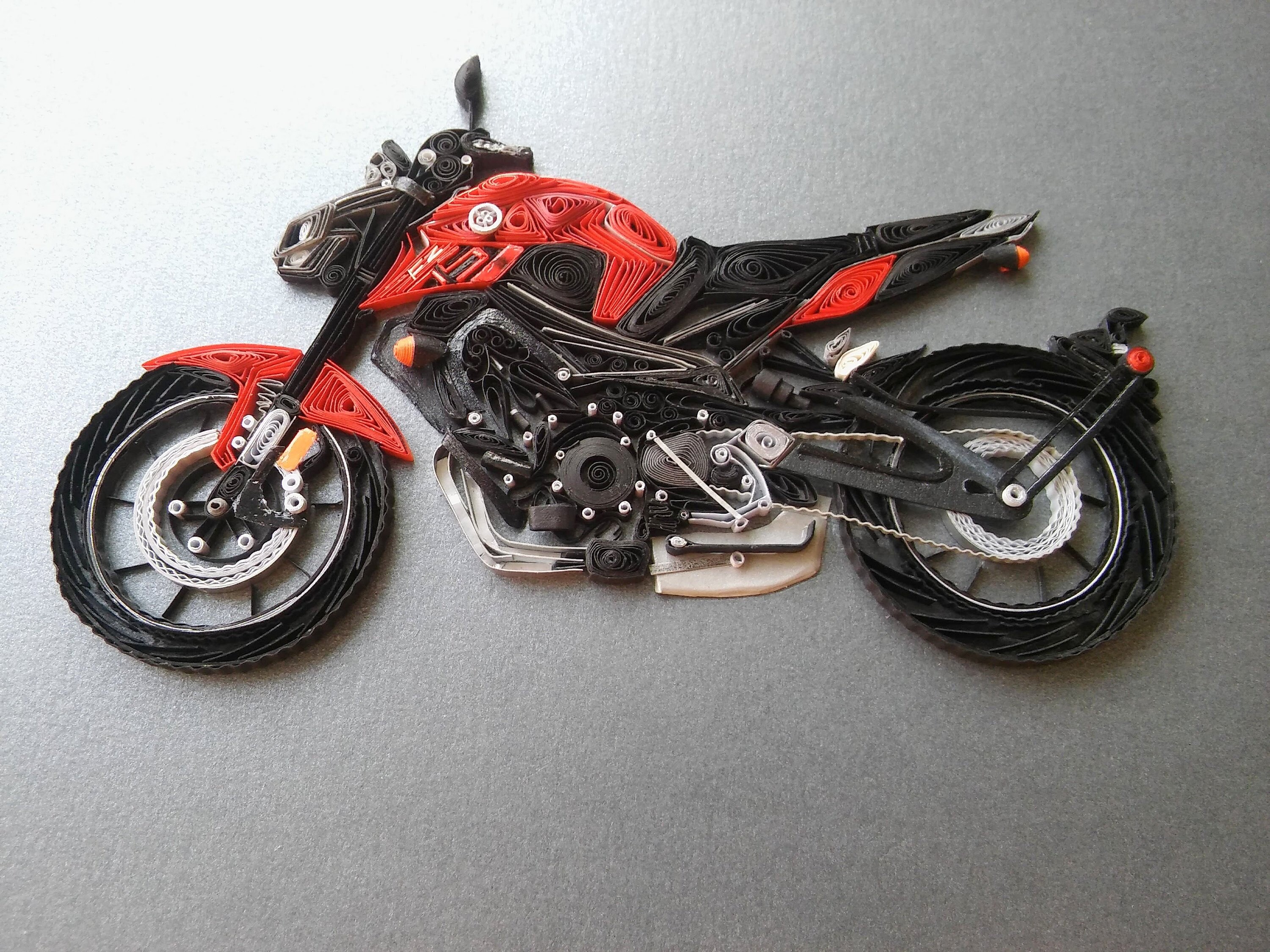 Motorbike Paper Gift Framed Motorbike Paper Quilling Art - Etsy