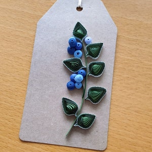 Handmade Blueberry Tags, Tags for Presents, Gift Wrapping Tags, Holiday ...