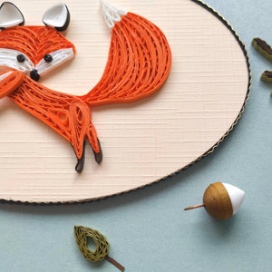 Fox Quilling Cards, Rusty the Fox Quilled Animal, Kids Birthday Card - Etsy
