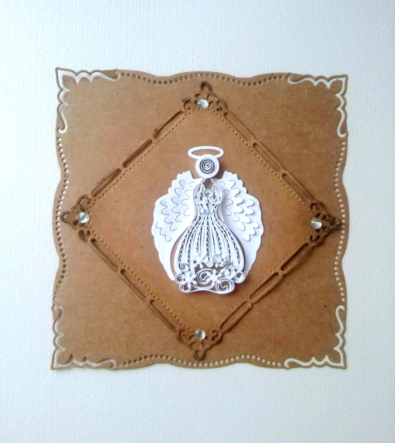 Angel Card for Christmas Handmade Christmas Card Angel's | Etsy