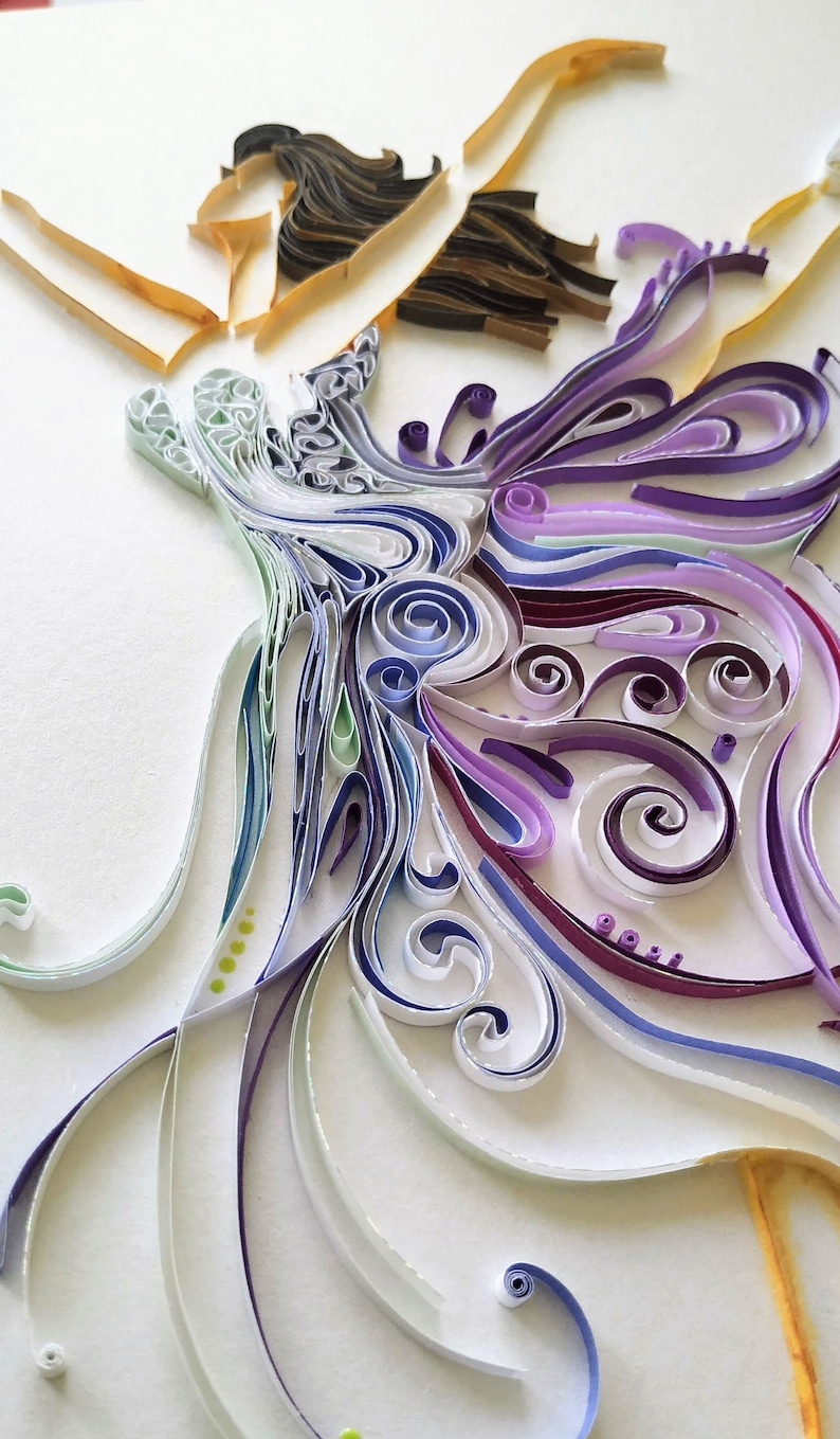 Ballerina Quilling Gift for Dancers and Dance Teachers, Ballet Dancer ...