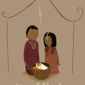 Nativity World Card- INDIA - Etsy