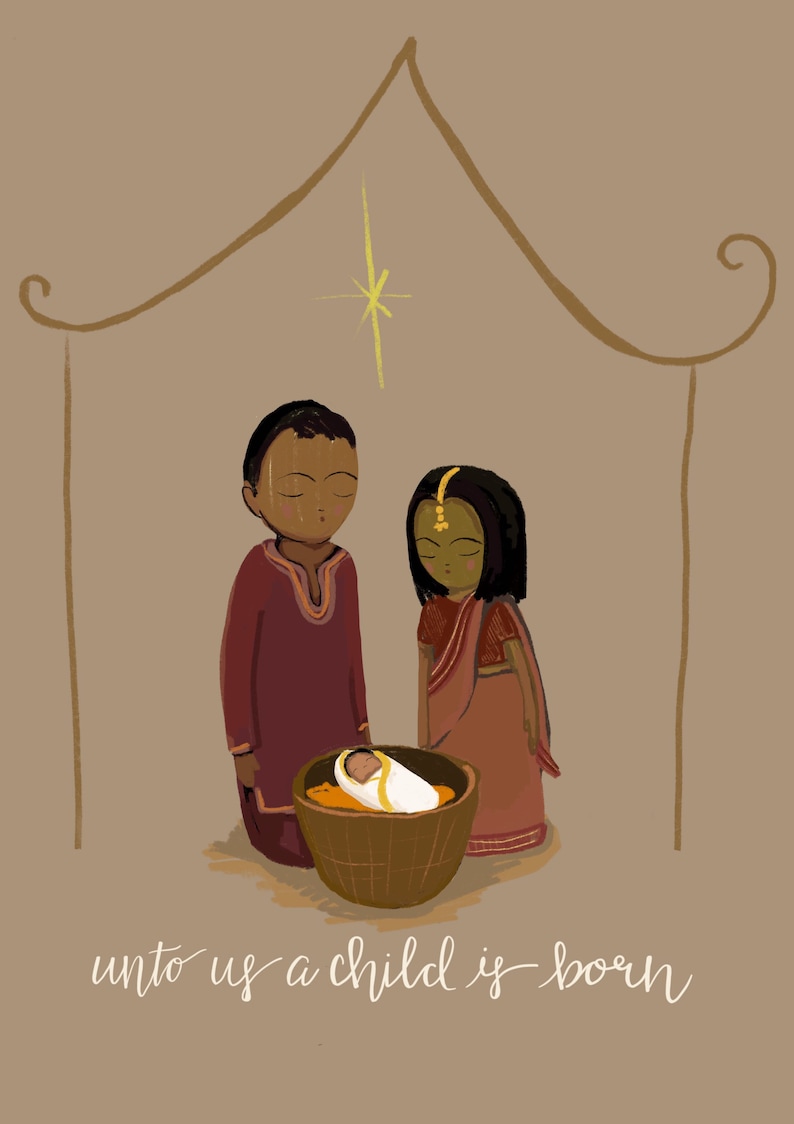 Nativity World Card- INDIA - Etsy