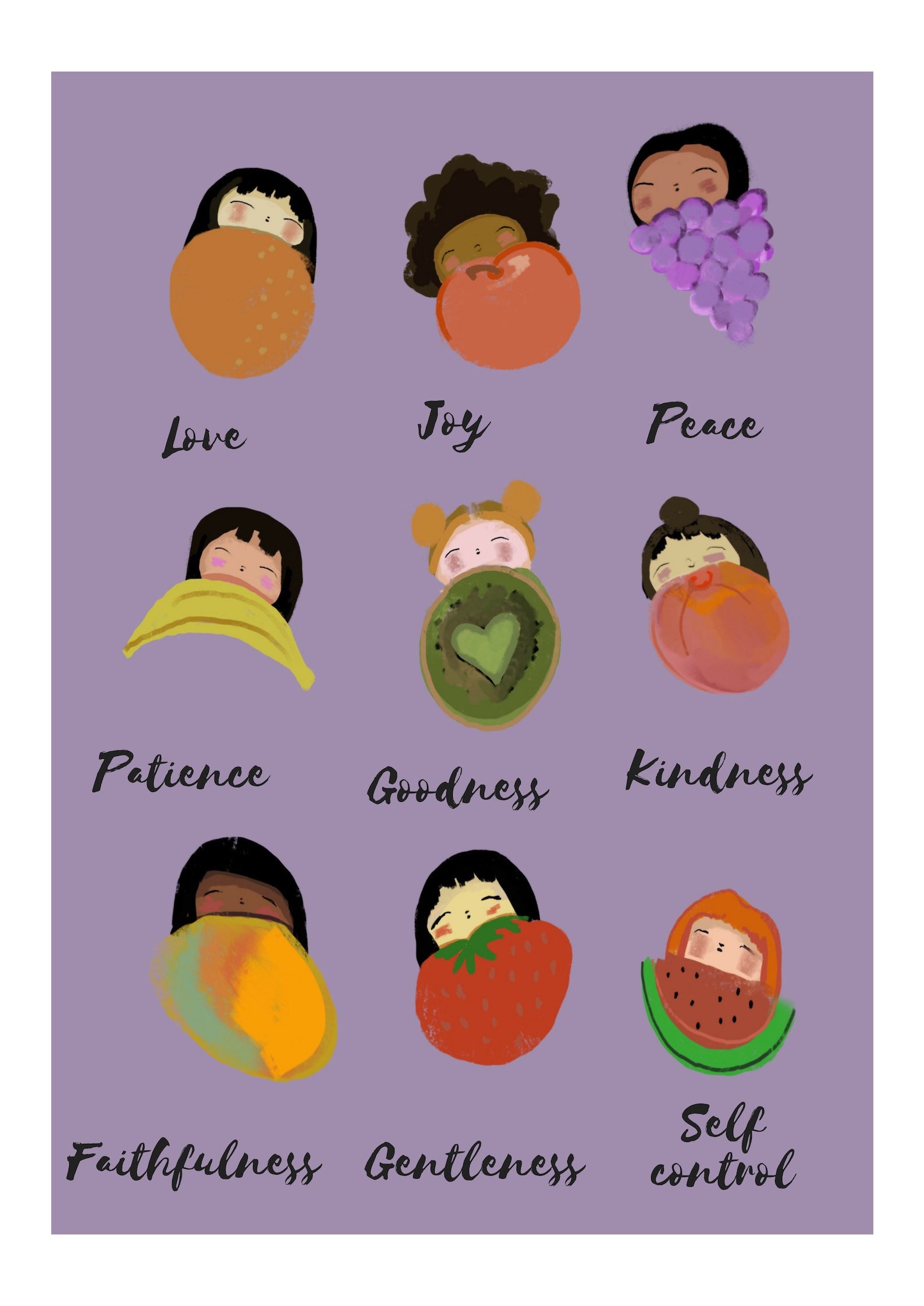 Fruits of the Spirit Art Print A2 - Etsy