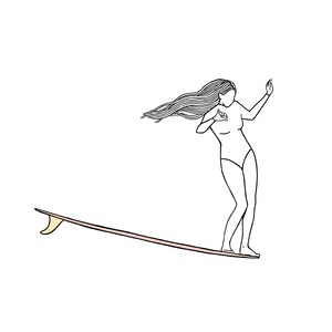 Nose Ride, Surf Art Print - Etsy